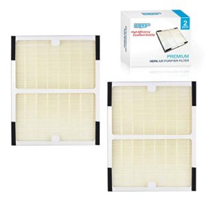 hqrp 2-pack hepa filter compatible with idylis ac-2119, ac2119, 2119, 561212, replacement for 0302648 302648 412564