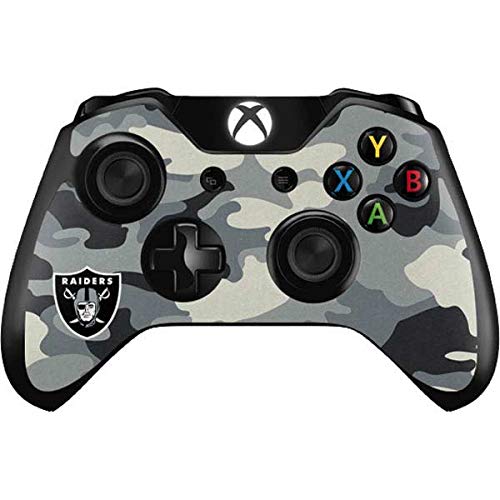 Skinit Decal Gaming Skin Compatible with Xbox One Controller - Officially Licensed NFL Las Vegas Raiders Camo Design