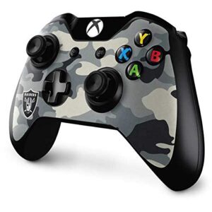 Skinit Decal Gaming Skin Compatible with Xbox One Controller - Officially Licensed NFL Las Vegas Raiders Camo Design