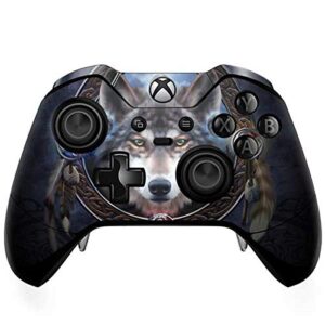 skinit decal gaming skin compatible with xbox one elite controller - officially licensed tate and co. wolf symbols design