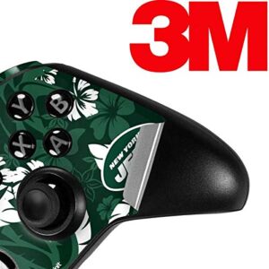 Skinit Decal Gaming Skin Compatible with Xbox One Elite Controller - Officially Licensed NFL New York Jets Tropical Print Design