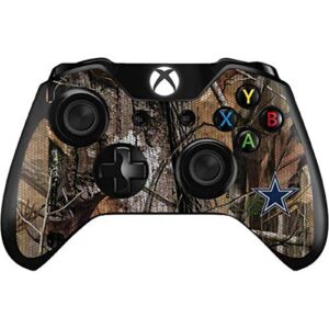 skinit decal gaming skin compatible with xbox one controller - officially licensed nfl dallas cowboys realtree ap camo design