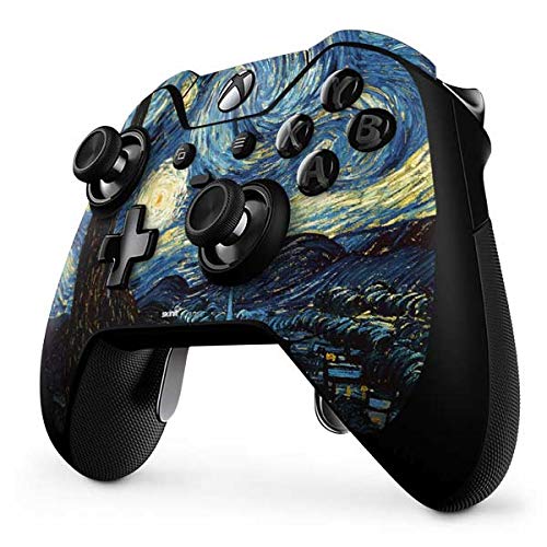 Skinit Decal Gaming Skin Compatible with Xbox One Elite Controller - Officially Licensed Bridgeman Art Van Gogh - The Starry Night Design