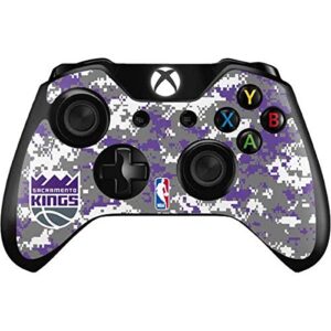 skinit decal gaming skin compatible with xbox one controller - officially licensed nba sacramento kings purple digi camo design