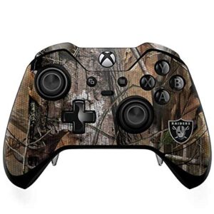 skinit decal gaming skin compatible with xbox one elite controller - officially licensed nfl las vegas raiders realtree ap camo design