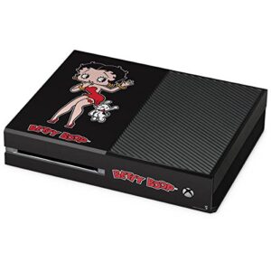 skinit decal gaming skin compatible with xbox one console - officially licensed betty boop betty boop & puppy design