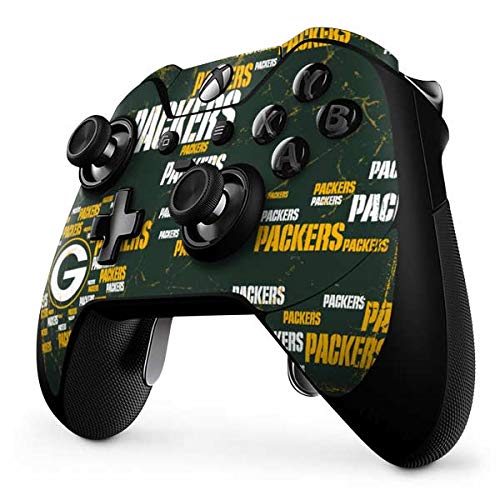 Skinit Decal Gaming Skin Compatible with Xbox One Elite Controller - Officially Licensed NFL Green Bay Packers Blast Design