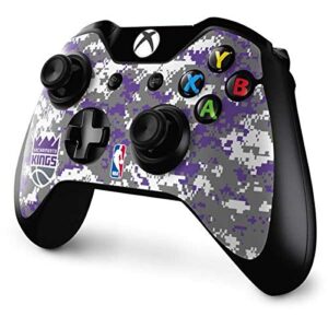 Skinit Decal Gaming Skin Compatible with Xbox One Controller - Officially Licensed NBA Sacramento Kings Purple Digi Camo Design