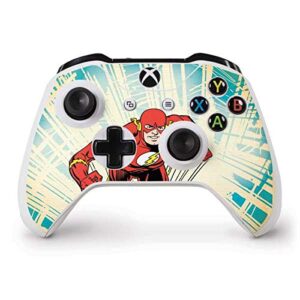 skinit decal gaming skin compatible with xbox one s controller - officially licensed warner bros flash sprint design