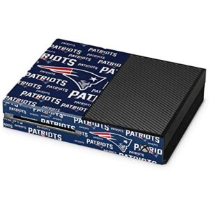 skinit decal gaming skin compatible with xbox one console - officially licensed nfl new england patriots blast design