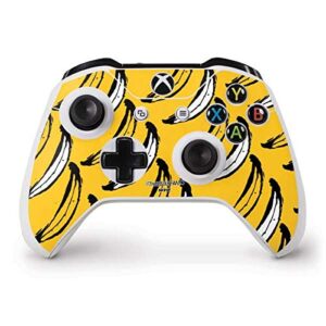 skinit decal gaming skin compatible with xbox one s controller - officially licensed bouffants and broken hearts bananas design