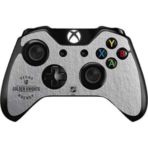 skinit decal gaming skin compatible with xbox one controller - officially licensed nhl vegas golden knights black text design