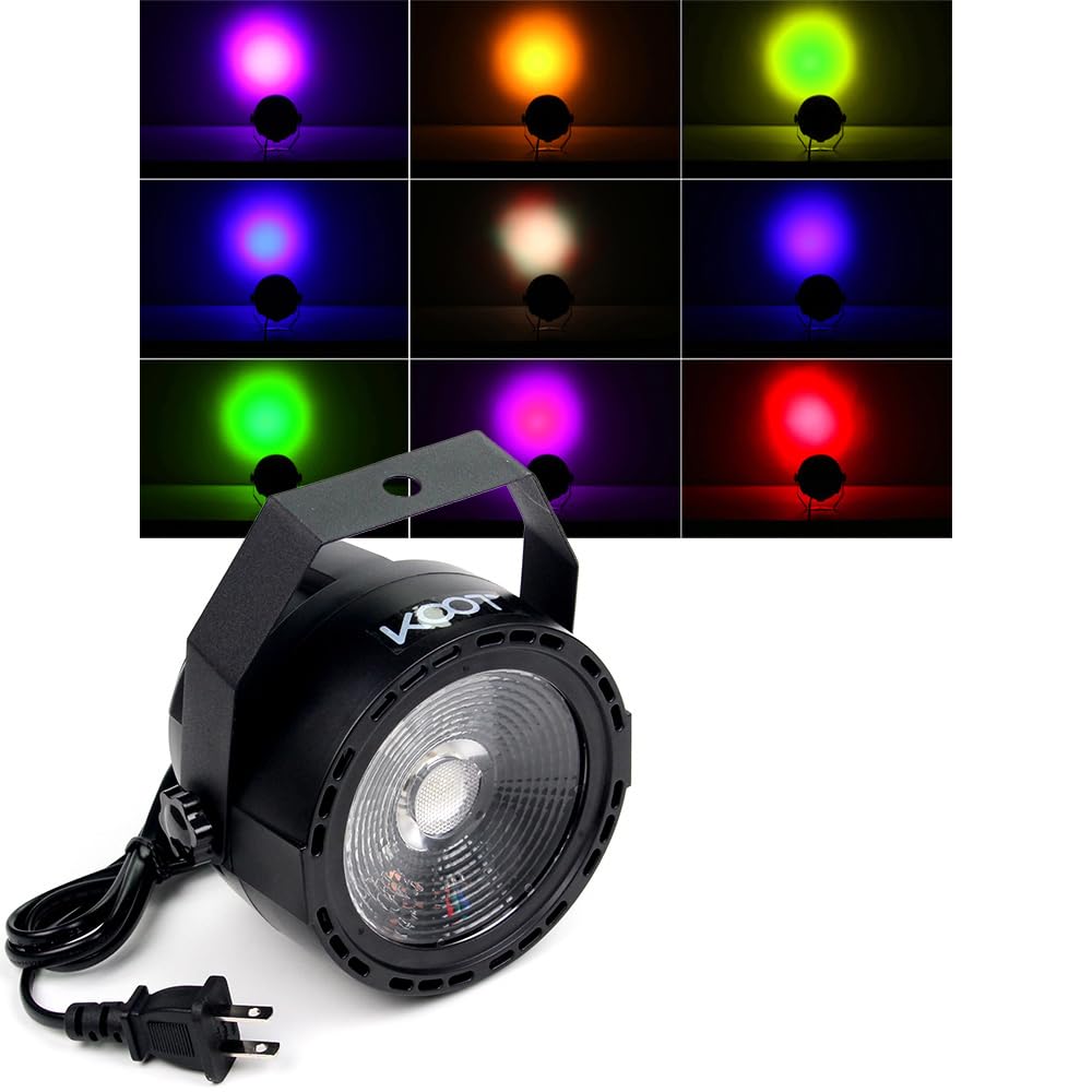 Black Lights,KOOT LED Par Stage Lighting with Glow,7 DMX Control Remote Control DJ Wash Light for Halloween Wedding Party Bar Club Disco Dance