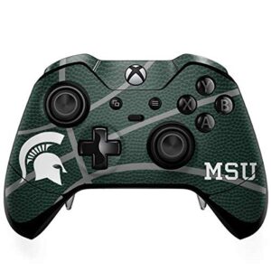 skinit decal gaming skin compatible with xbox one elite controller - officially licensed college michigan state university green basketball design