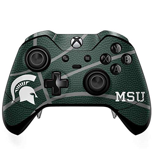 Skinit Decal Gaming Skin Compatible with Xbox One Elite Controller - Officially Licensed College Michigan State University Green Basketball Design