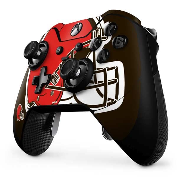 Skinit Decal Gaming Skin Compatible with Xbox One Elite Controller - Officially Licensed NFL Cleveland Browns Large Logo Design