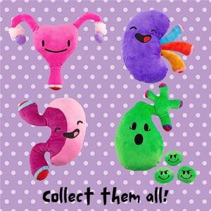 Attatoy Plush Uterus - Ivy The Uterus - Stuffed Toy, 12-Inch After Surgery Pal, Hysterectomy, Endometriosis, Fallopian Tubes, Ovaries