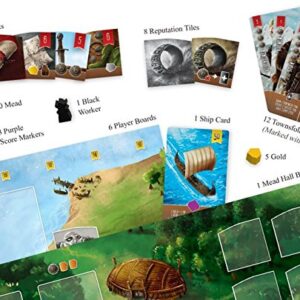 Renegade Game Studios Raiders of the North Sea Expansion: Hall of Heroes, Ages 12+, 2 - 5 Players, Playing Time 60 - 80 minutes