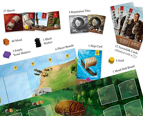 Renegade Game Studios Raiders of the North Sea Expansion: Hall of Heroes, Ages 12+, 2 - 5 Players, Playing Time 60 - 80 minutes