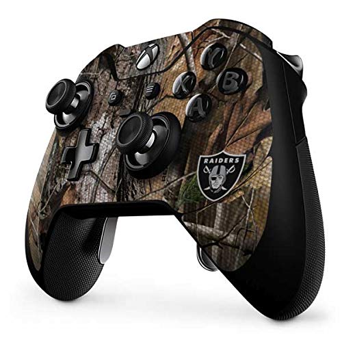 Skinit Decal Gaming Skin Compatible with Xbox One Elite Controller - Officially Licensed NFL Las Vegas Raiders Realtree AP Camo Design