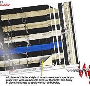 WraptorSkinz PS4 Pro Skin Wrap Painted Faded Cracked Blue Line Stripe USA American Flag - Decal Style Skin fits Sony PlayStation 4 Pro Console