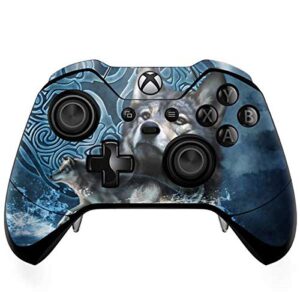 skinit decal gaming skin compatible with xbox one elite controller - officially licensed tate and co. celtic wolf design