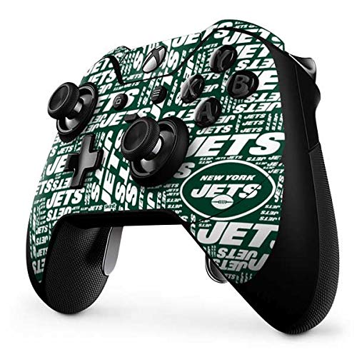 Skinit Decal Gaming Skin Compatible with Xbox One Elite Controller - Officially Licensed NFL New York Jets Green Blast Design