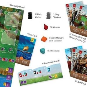 Renegade Game Studios Raiders of the North Sea: Fields of Fame, Expansion for Raiders of the North Sea, 2-5 Players, Ages 12+, Strategy Game