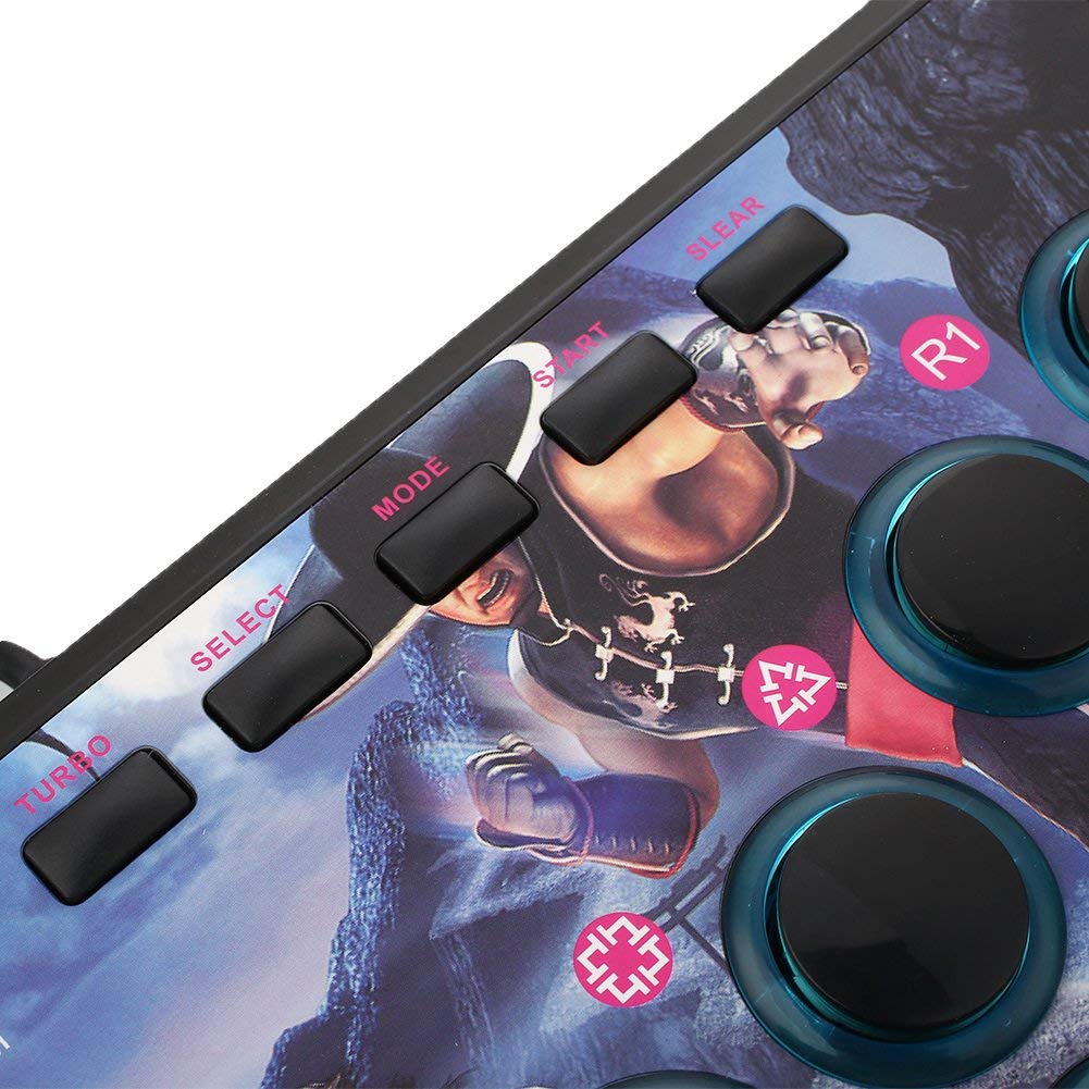 SUNCHI 3 in 1 Arcade Fight Stick Fighting Joystick Game Controller for PC / PS3 / Android TV Box/Raspberry Pi/Retro Pie