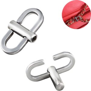 wingoffly zz lighting 2pcs stainless steel bag chain adjustable buckle shorten your bag(2pcs silver)