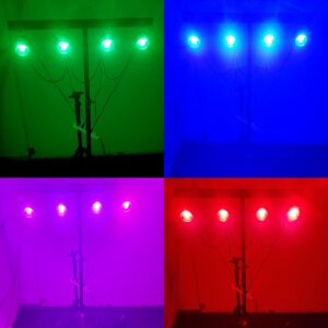 Black Lights,KOOT LED Par Stage Lighting with Glow,7 DMX Control Remote Control DJ Wash Light for Halloween Wedding Party Bar Club Disco Dance