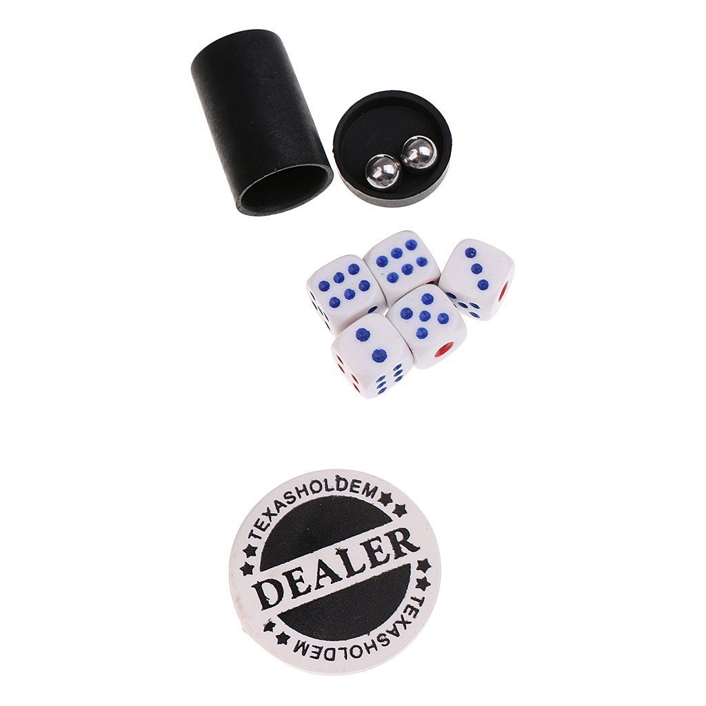 5 in 1 Casino Games Set Roulette,Poker, Black Jack, Craps, has Chips,Mats, Dices, Cards,