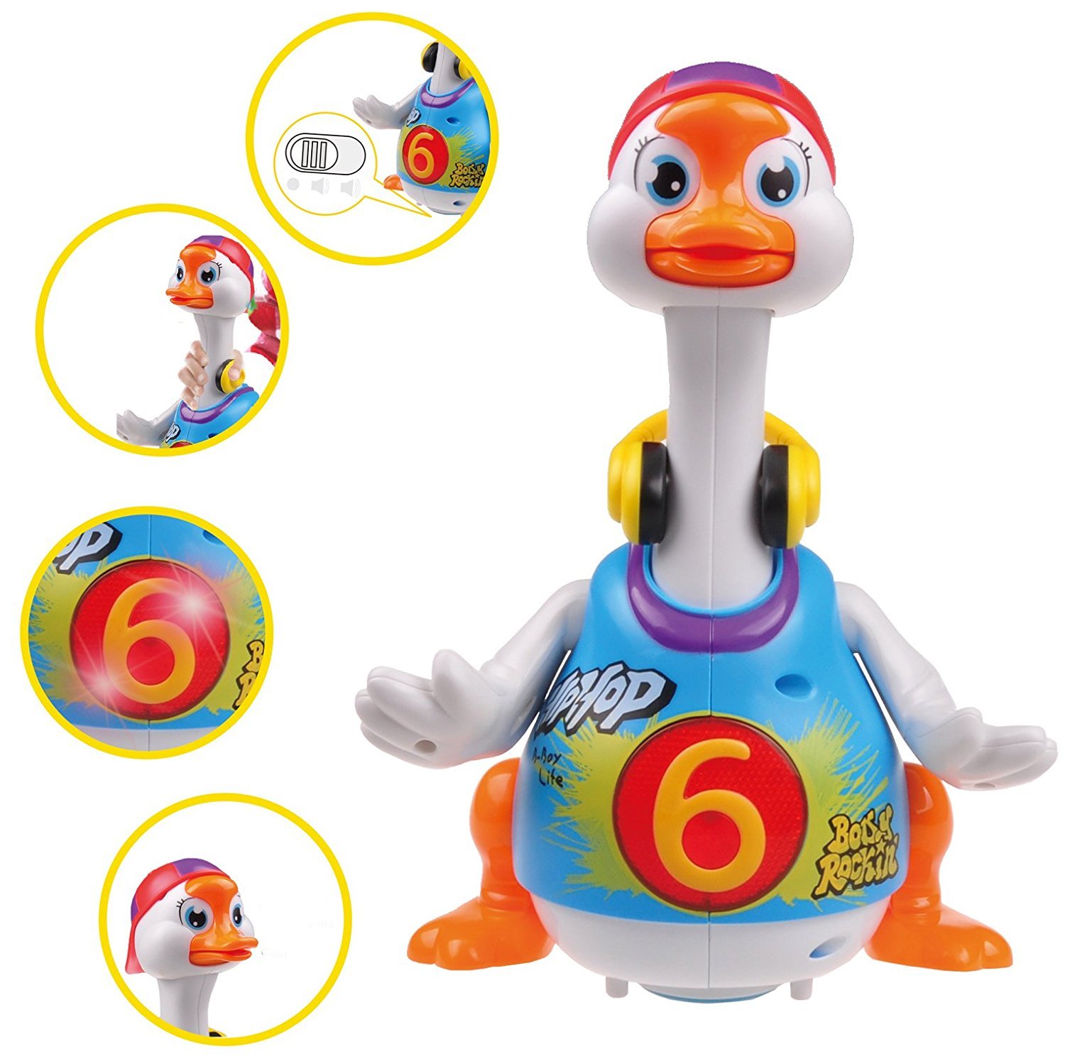 Think Gizmos Bump 'n' Go Walking, Talking, Singing and Dancing Musical Hip Hop Goose