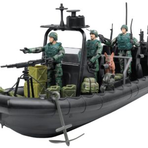 Click N Play Military Special Operations Combat Dinghy Boat 26 Piece Play Set with Accessories.