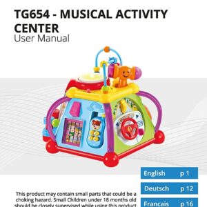 Think Gizmos 6-in-1 Musical Activity Cube 1st Birthday Gifts for 1 2 3 Year Old Boys or Girls - Feature Packed Entertainment Toy for Toddlers