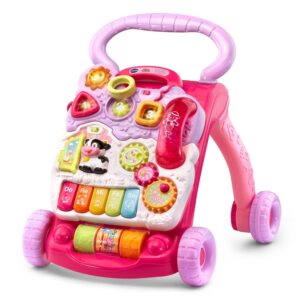 vtech sit-to-stand learning walker, pink