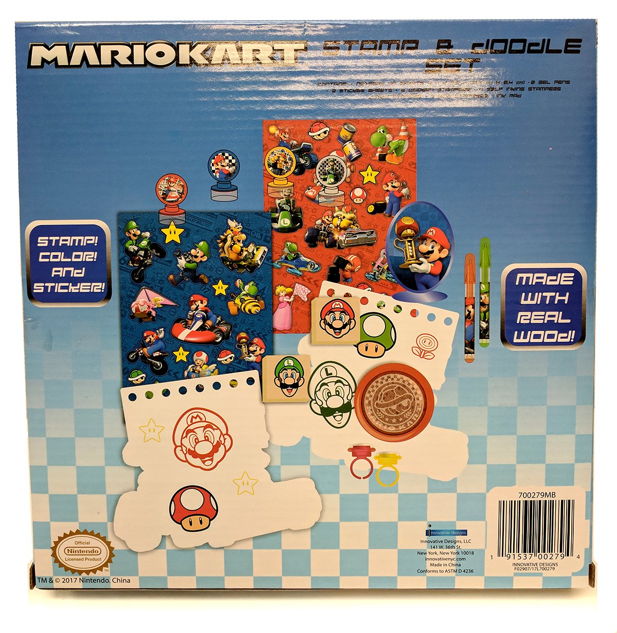 Mariokart Stamp and Doodle Set