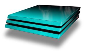 wraptorskinz ps4 pro skin wrap smooth fades neon teal black - decal style skin fits sony playstation 4 pro console