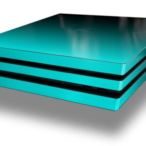 WraptorSkinz PS4 Pro Skin Wrap Smooth Fades Neon Teal Black - Decal Style Skin fits Sony PlayStation 4 Pro Console