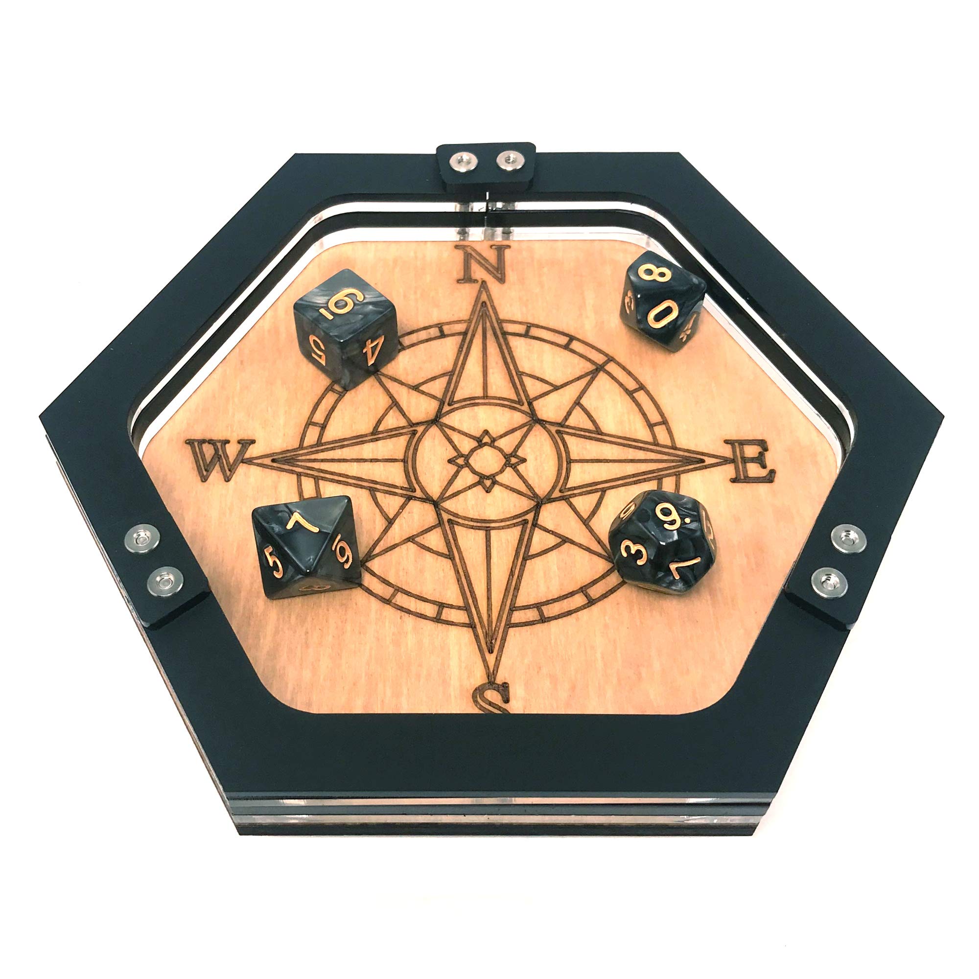 C4Labs Mini Personal Size Gaming Compass Dice Tray