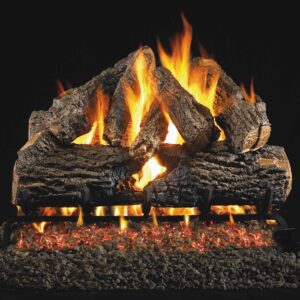 peterson real fyre 24-inch charred oak gas logs only no burner