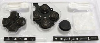 New Replacement PSP 3000 Console Full Housing Shell Cover with Button Screws Set -Black.