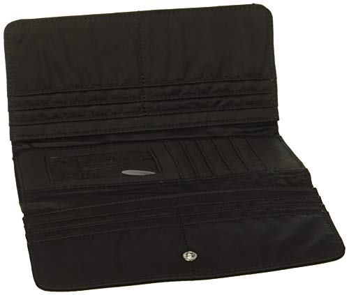 JuJuBe Be Rich Tri-Fold Wallet with Snap Enclosure, Legacy Collection - The Monarch - Black