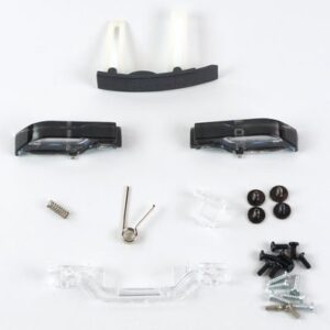 New Replacement PSP 3000 Console Full Housing Shell Cover with Button Screws Set -Black.