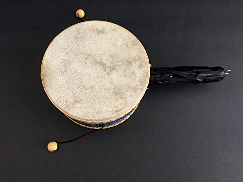 Balance Drum Twist Rattle Painted Double Maraca Monkey Drum Percussion Instrument- HEAVY DUTY/PROFESSIONAL QULAITY - JIVE® BRAND (10-in.)