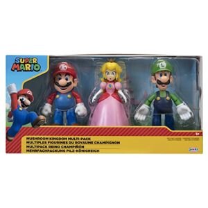 world of nintendo new 2018 mushroom kingdom diorama gift set - 3 figure pack action figure pack