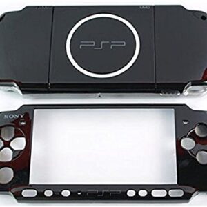 New Replacement PSP 3000 Console Full Housing Shell Cover with Button Screws Set -Black.