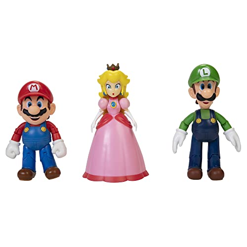 World of Nintendo New 2018 Mushroom Kingdom Diorama Gift Set - 3 Figure Pack Action Figure Pack