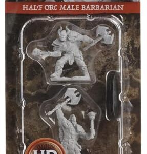 Pathfinder Deep Cuts Unpainted Miniatures: Wave 3: Half-Orc Male Barbarian