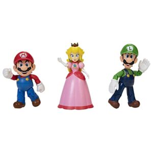 World of Nintendo New 2018 Mushroom Kingdom Diorama Gift Set - 3 Figure Pack Action Figure Pack